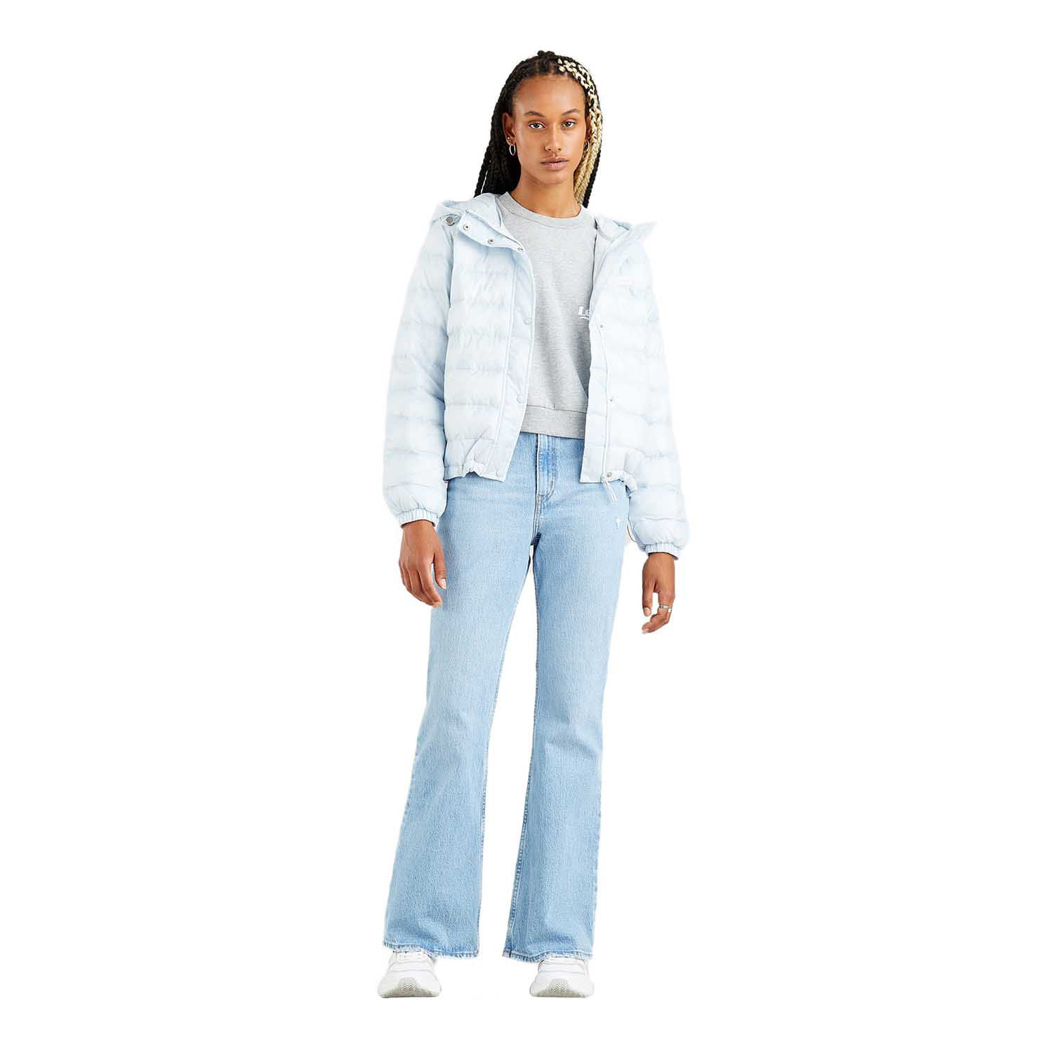 Jaqueta Levi's Puffer Edie Packable Branca - Levi's® Brasil