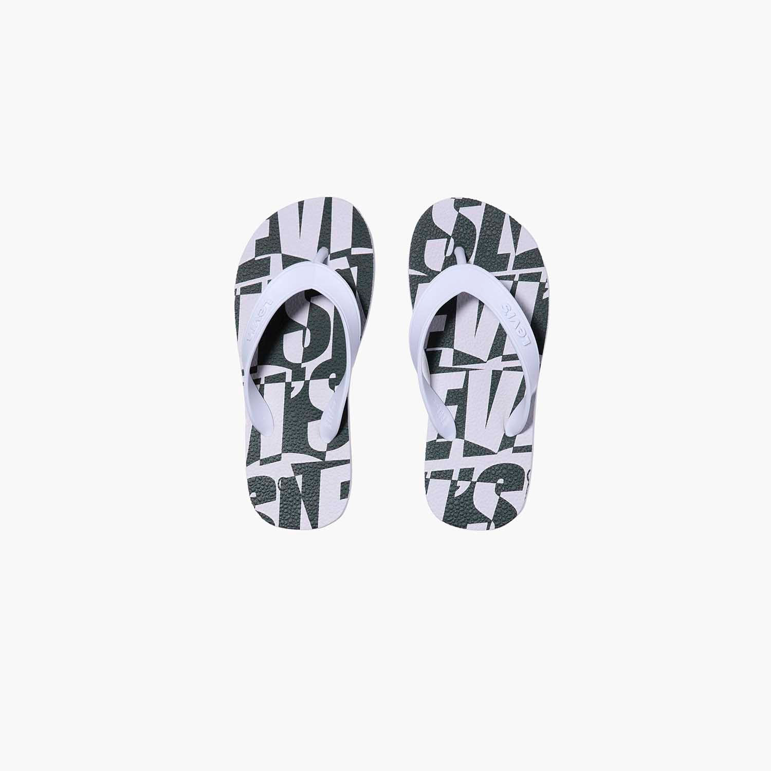 Chinelo Levi’s Cutout Batwing Branco e Verde - Levi's® Brasil