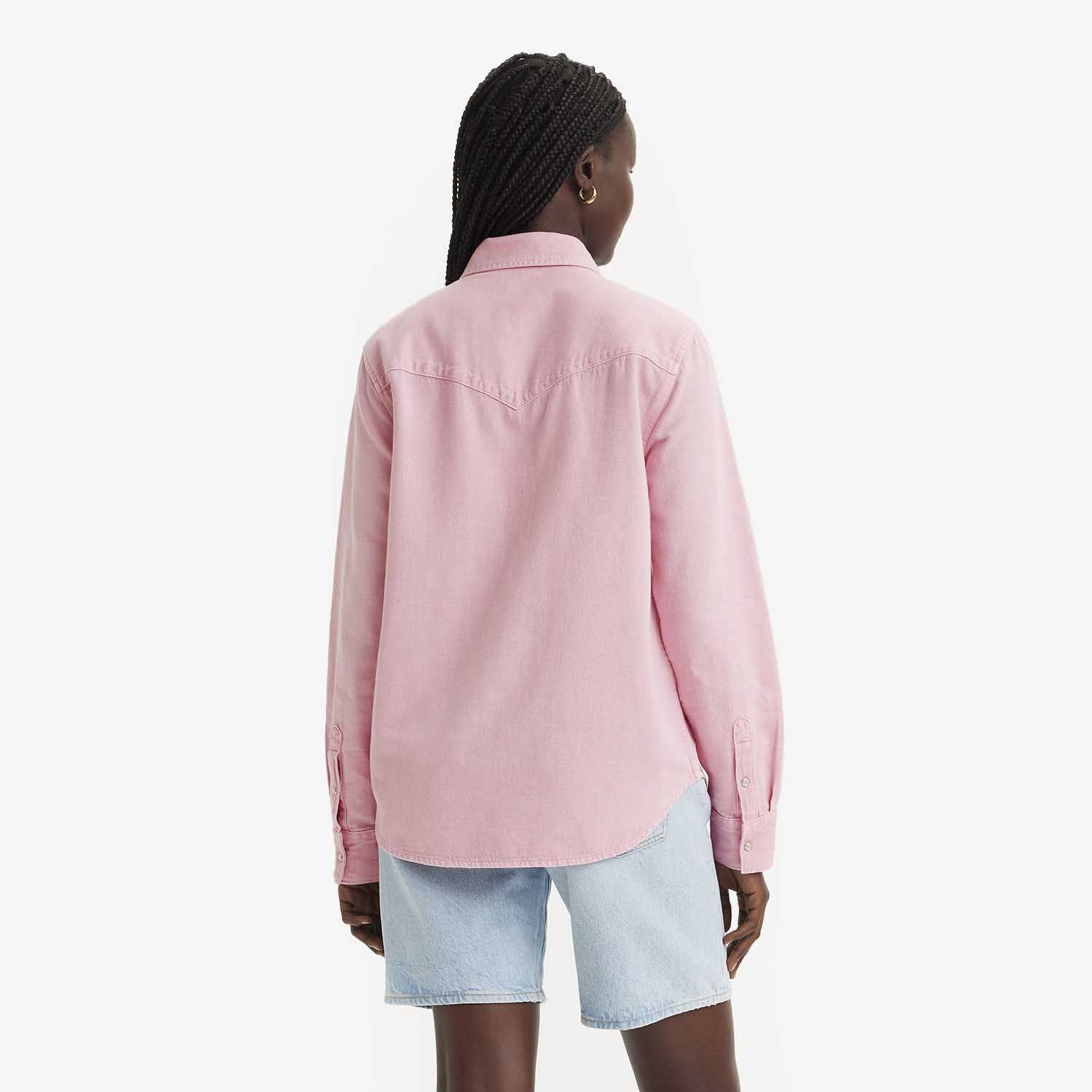 Camisa Levi's® Iconic Western Rosa Manga Longa - Levi's® Brasil