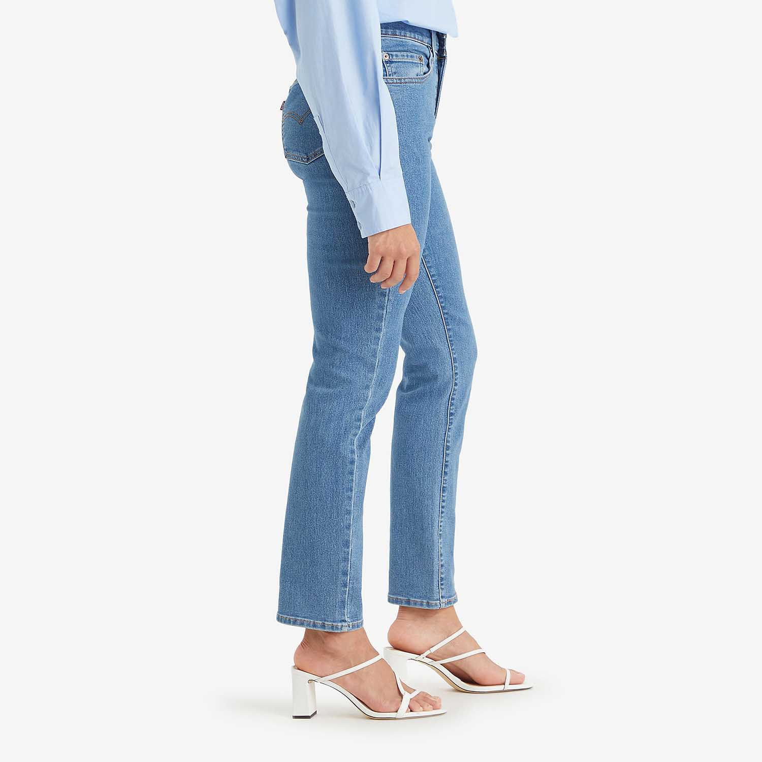 Calça Jeans Levi's 724 High Rise Straight Lavagem Média - Levi's® Brasil