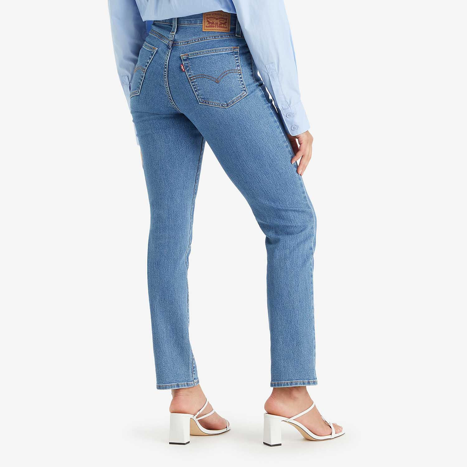 Calça Jeans Levi's 724 High Rise Straight Lavagem Média - Levi's® Brasil