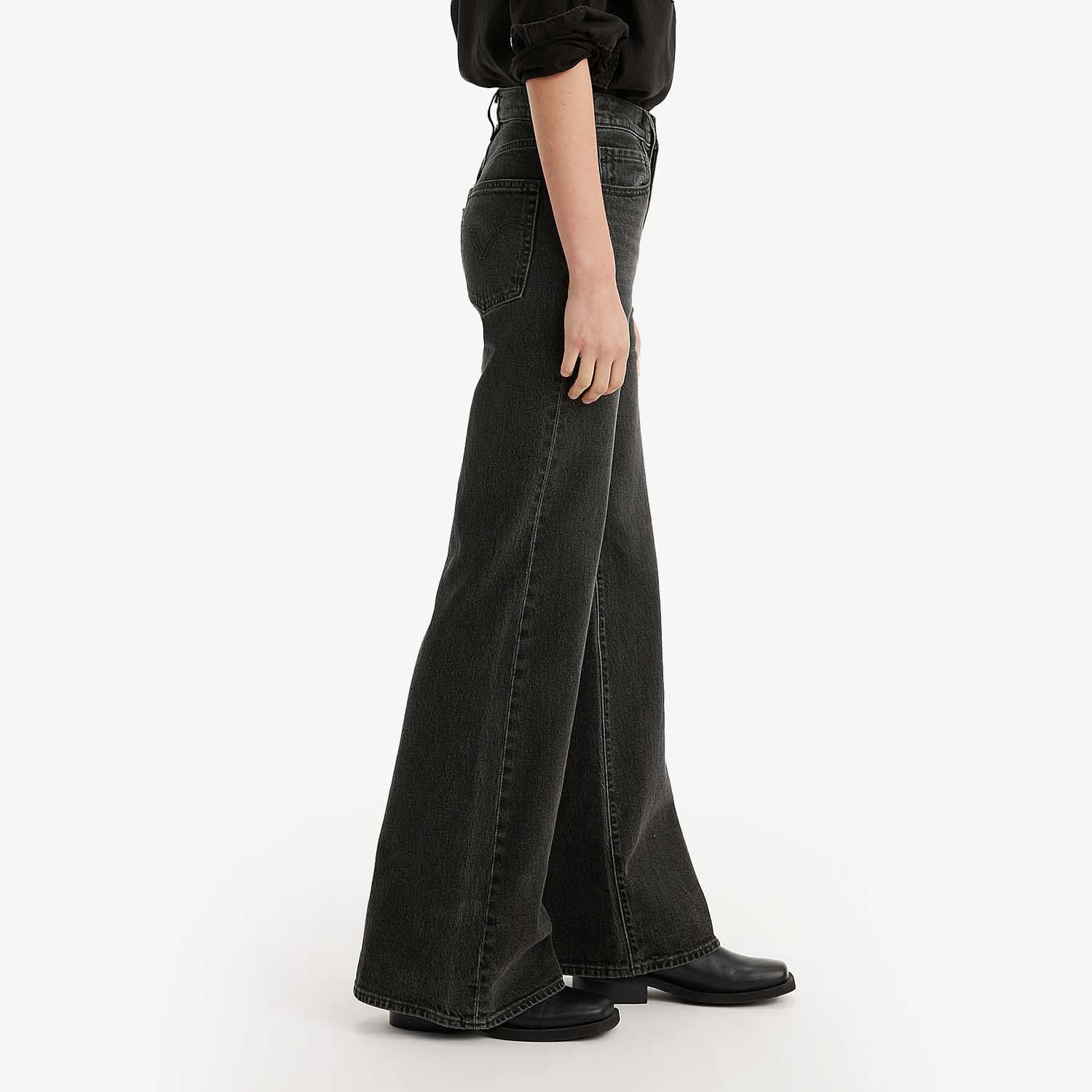 Calça Jeans Levi's® Ribcage Bells Preta - Levi's® Brasil