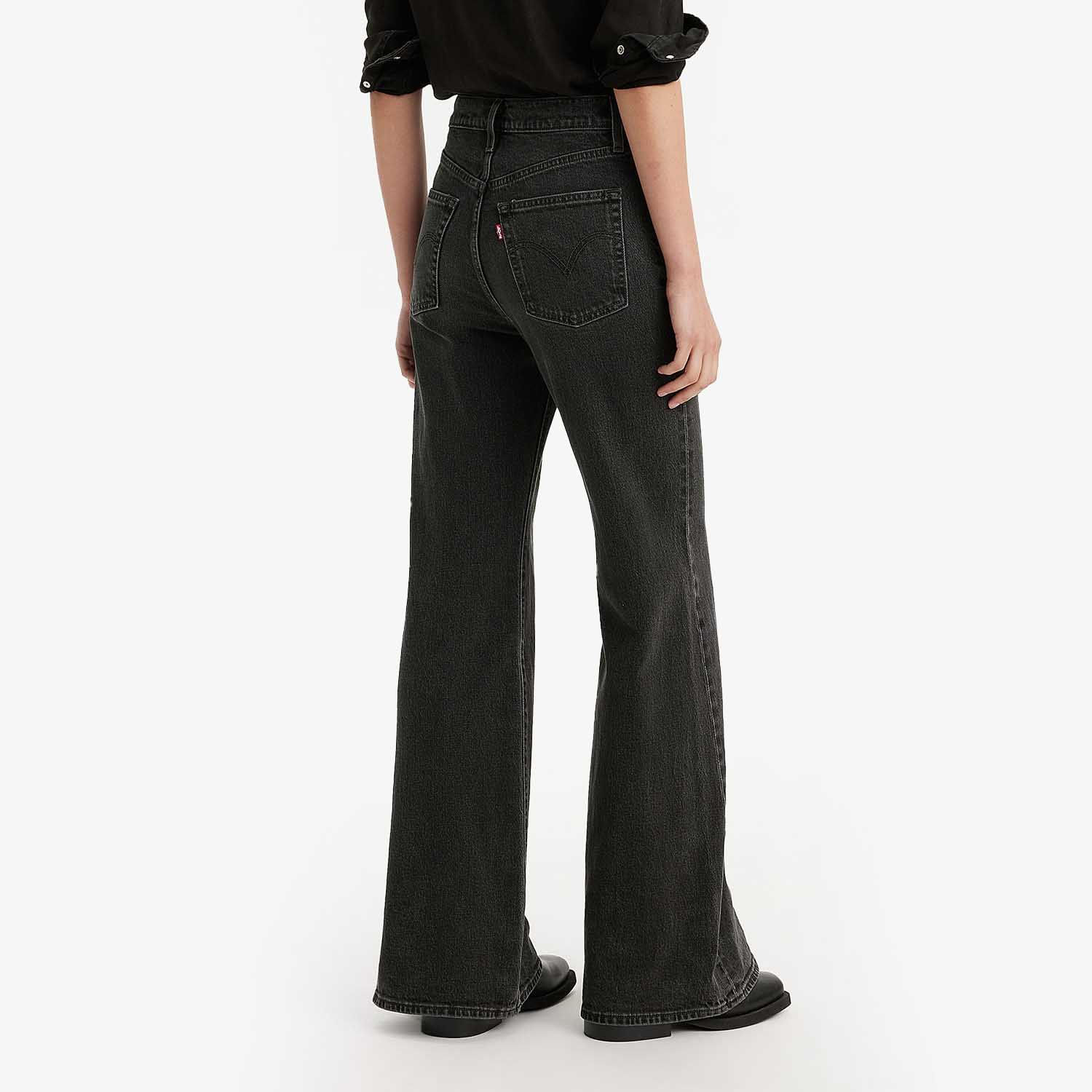 Calça Jeans Levi's® Ribcage Bells Preta - Levi's® Brasil