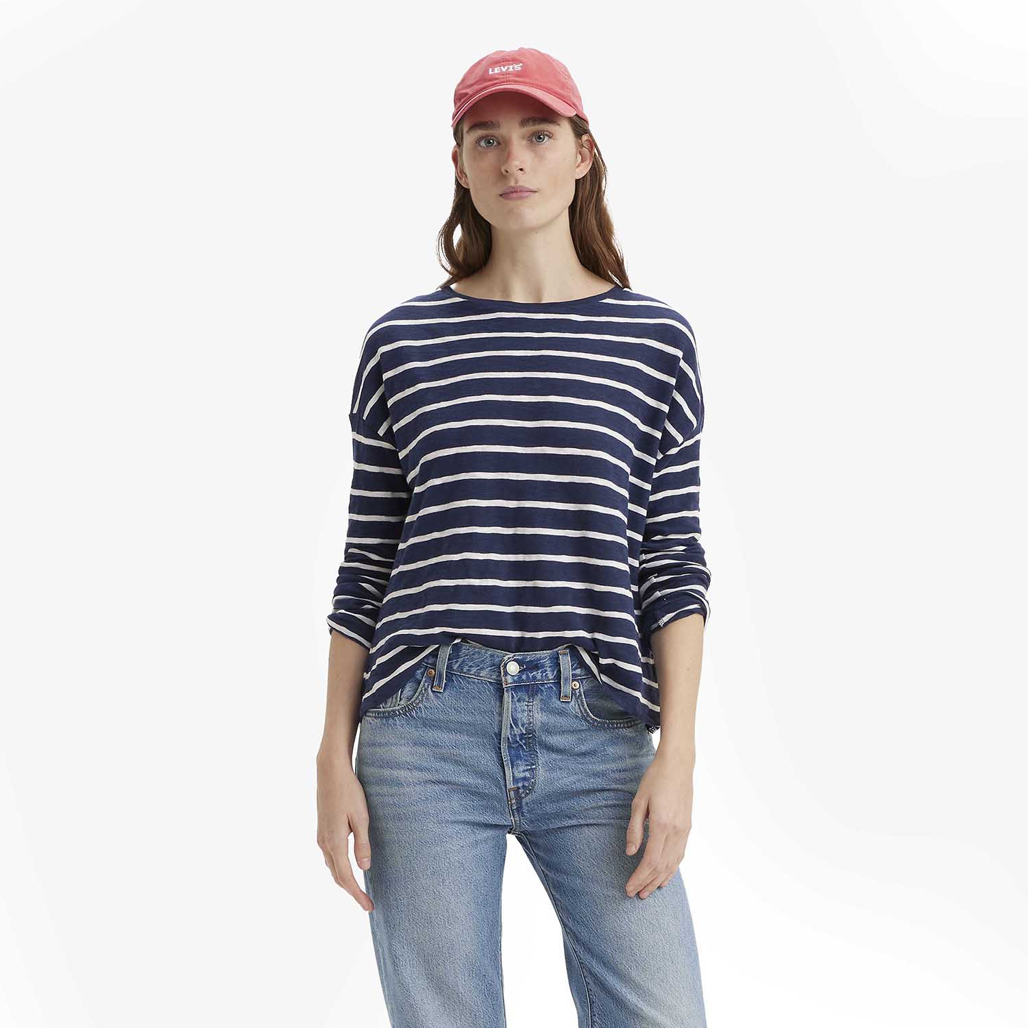 Blusa Levi's Margot Long Sleeve Listrada Preto - Levi's® Brasil