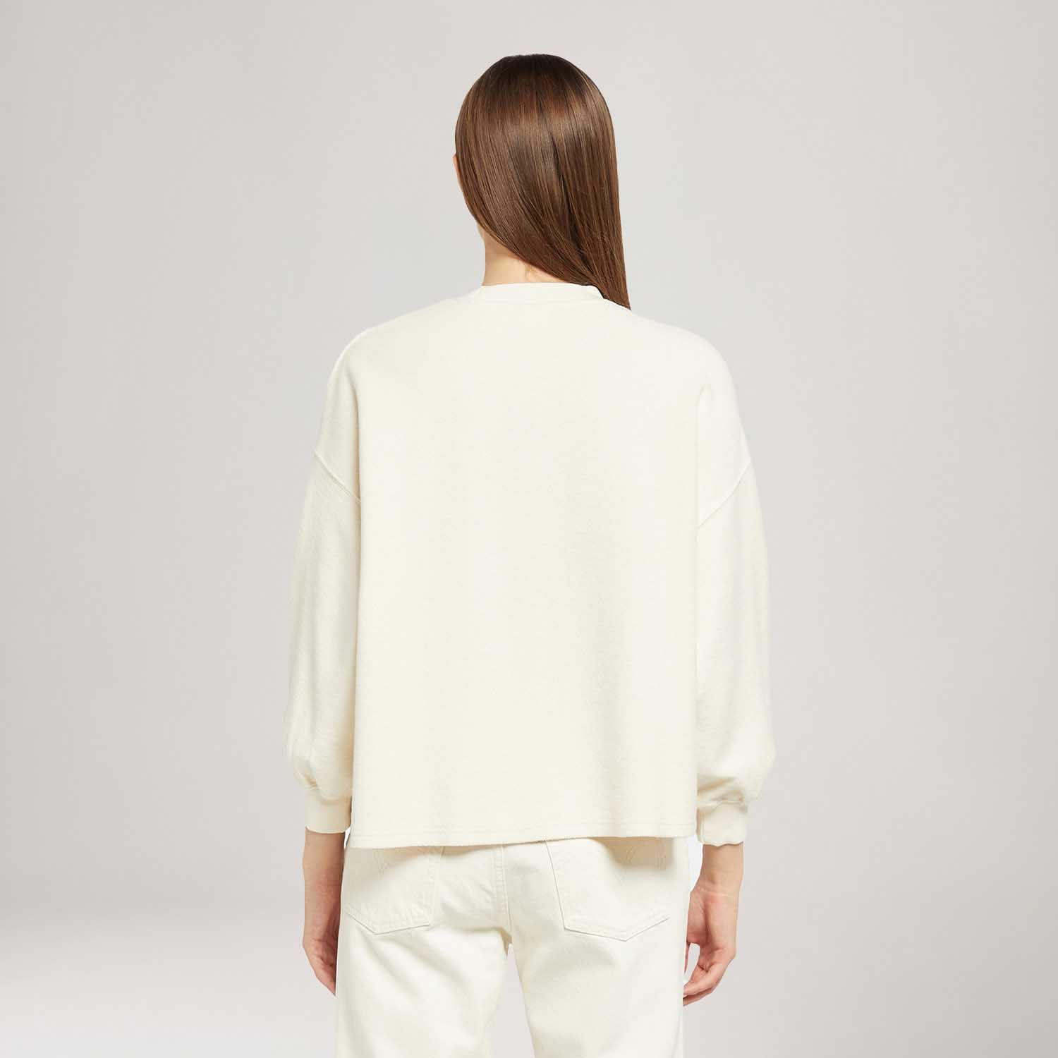 Moletom Levi's® Crew Off Wihite Manga Longa - Levi's® Brasil