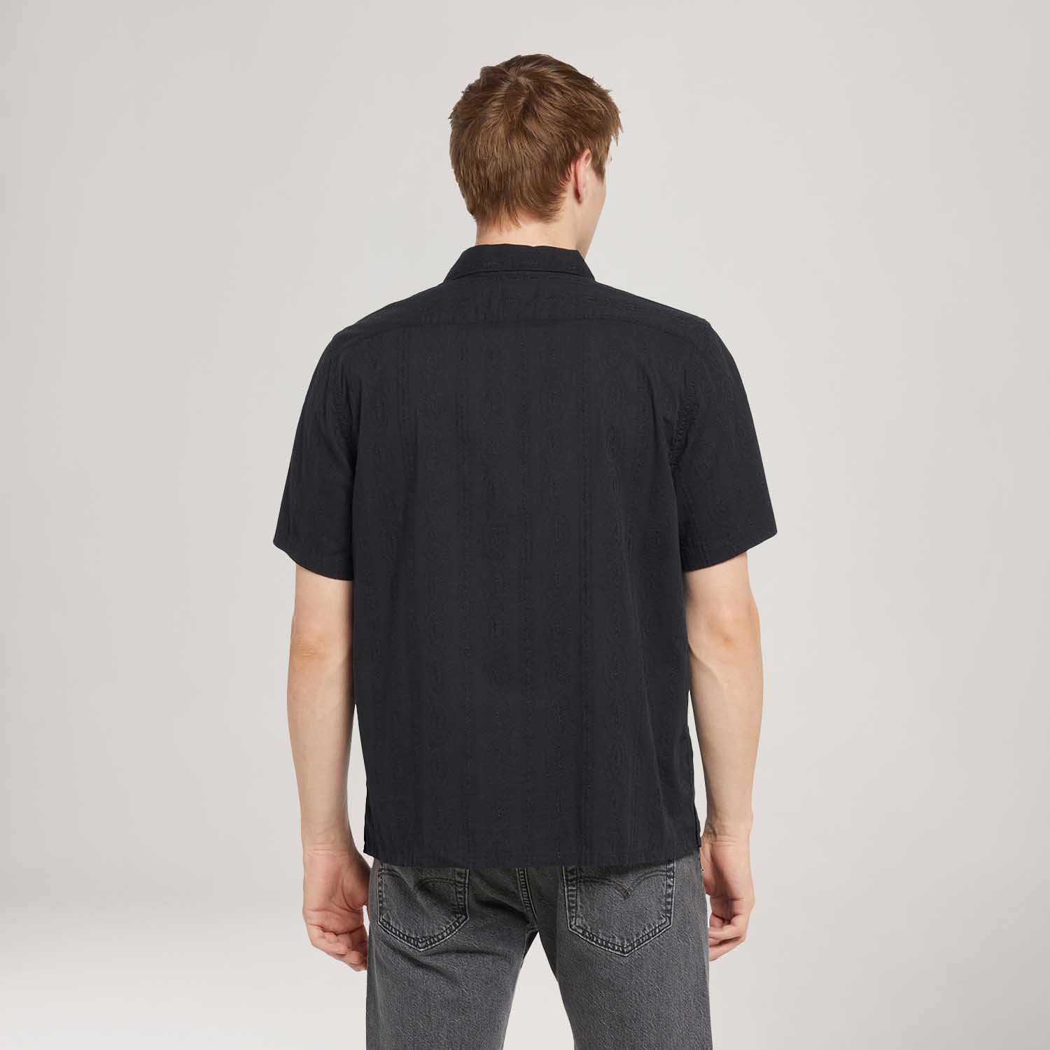 Camisa Levi's® The Sunset Camp Preta Manga Curta - Levi's® Brasil