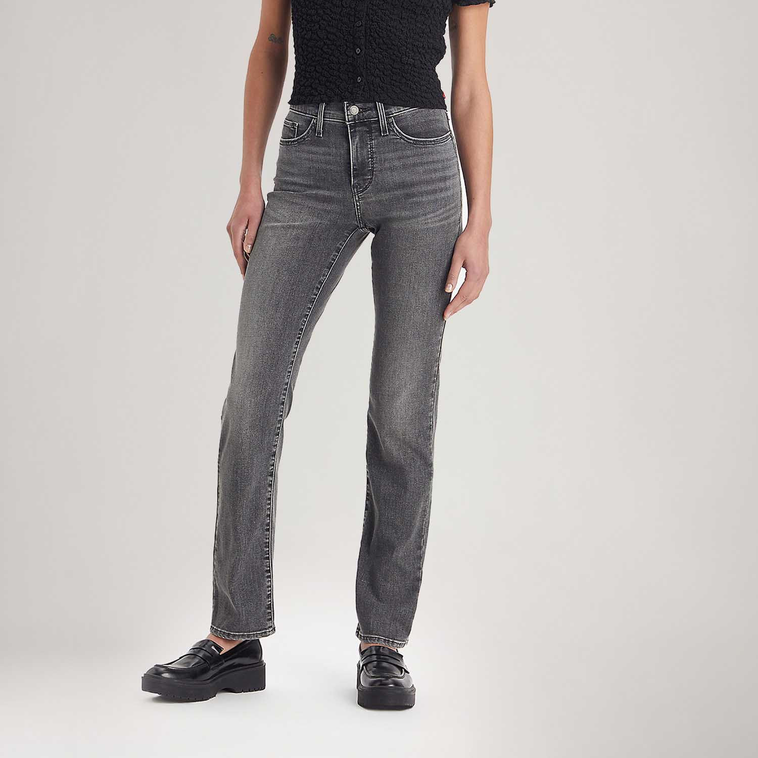 Calça Jeans Levi's® 314® Shaping Straight Preta - Levi's® Brasil