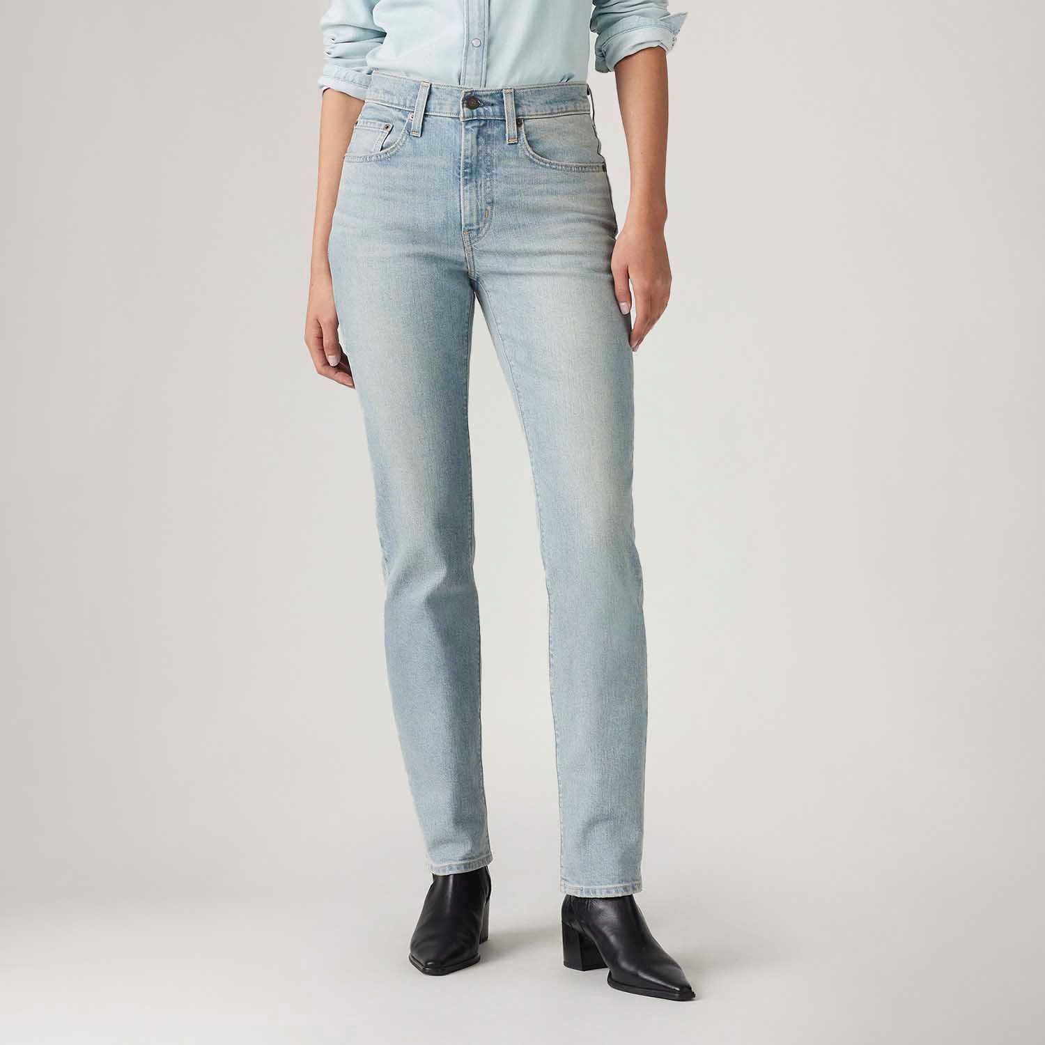 Calça Jeans Levi's® 724® High Rise Straight Lavagem Clara - Levi's® Brasil