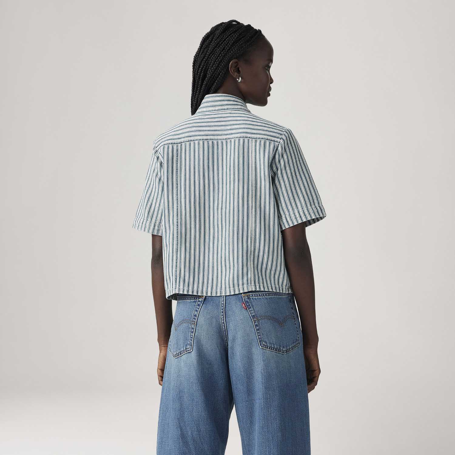 Camisa Levi's® Rinoa Camp Shirt Azul Manga Curta - Levi's® Brasil