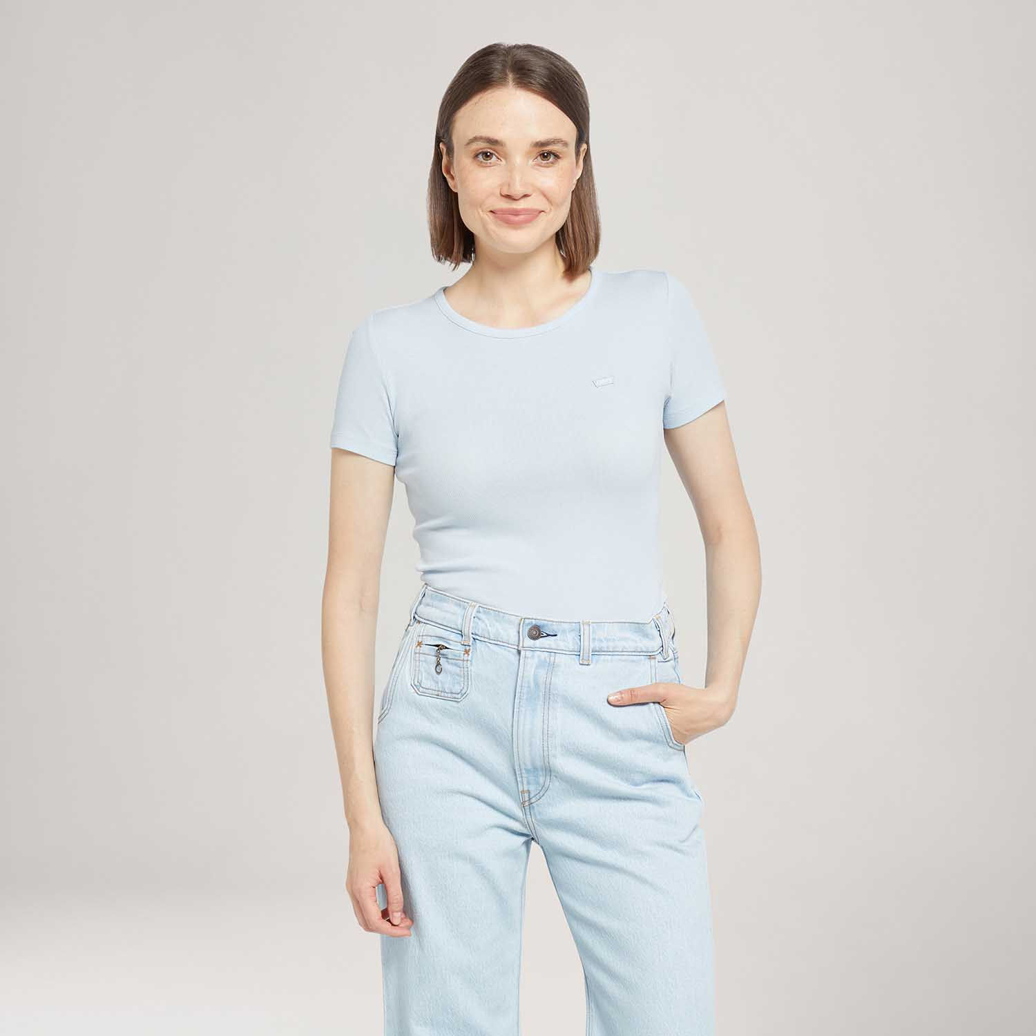 Camiseta Levi's® Hayes Azul Manga Curta - Levi's® Brasil