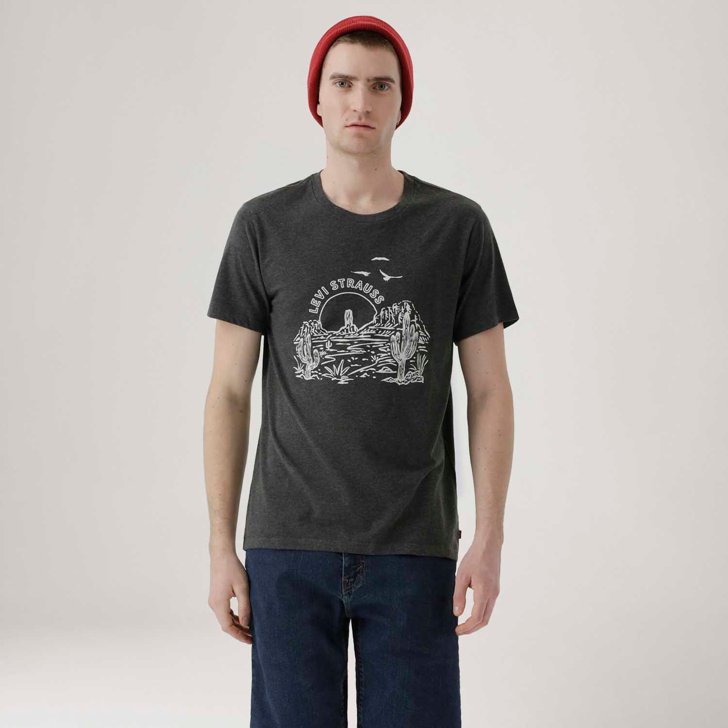 Camiseta Levi's® Graphic Crewneck Preta Manga Curta - Levi's® Brasil