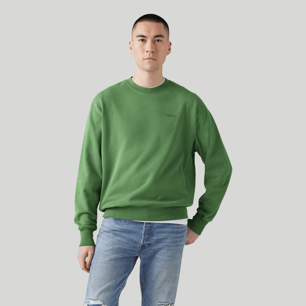 Moletom Levi's® Authentic Crew Verde sem Capuz - Levi's® Brasil