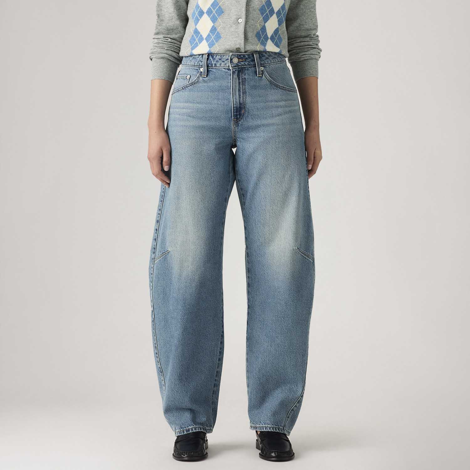 Calça Jeans Levi's® Baggy Dad Barrel Lavagem Média - Levi's® Brasil