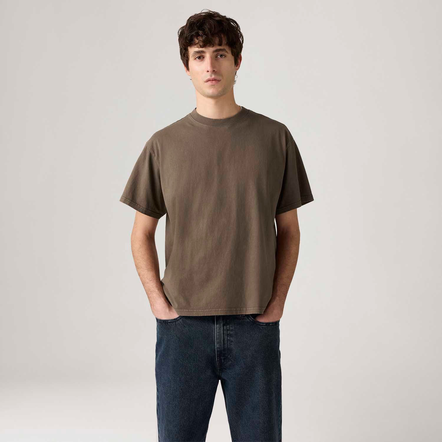 Camiseta Levi's® Cropped Manga Curta Marrom - Levi's® Brasil