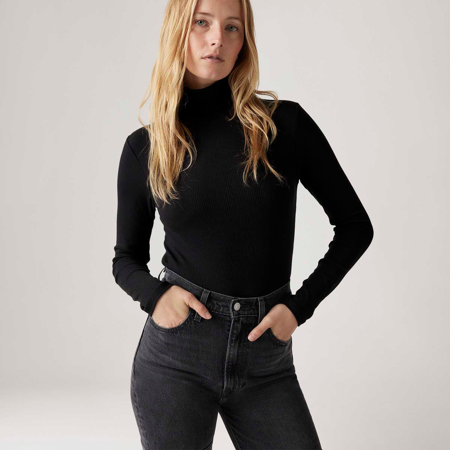 Calça Jeans Levi's® Ribcage Bells Preta - Levi's® Brasil